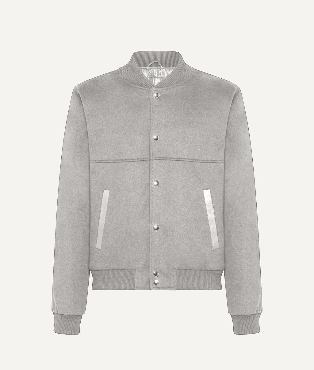 Down Varsity Jacket in Wool & Cashmere – ETIQL