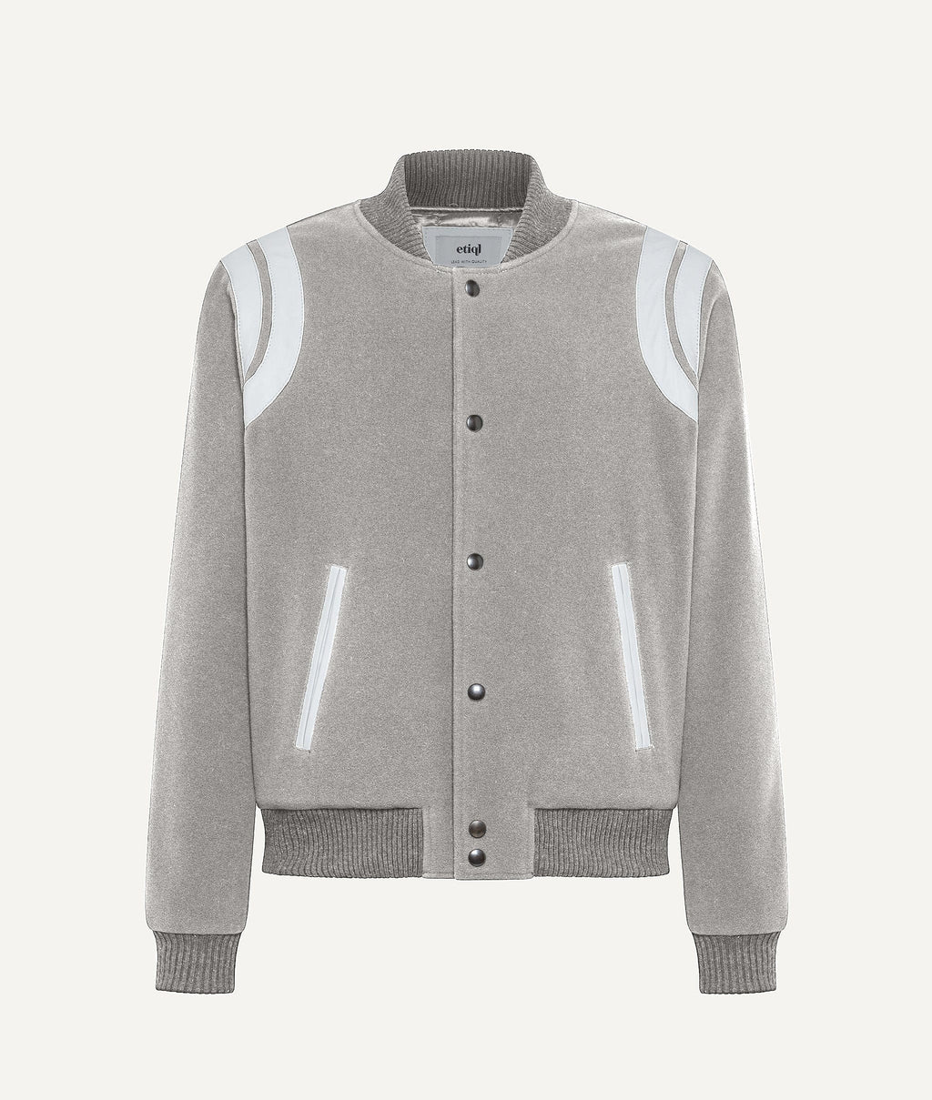 Varsity Jacket in in Wool & Cashmere – ETIQL